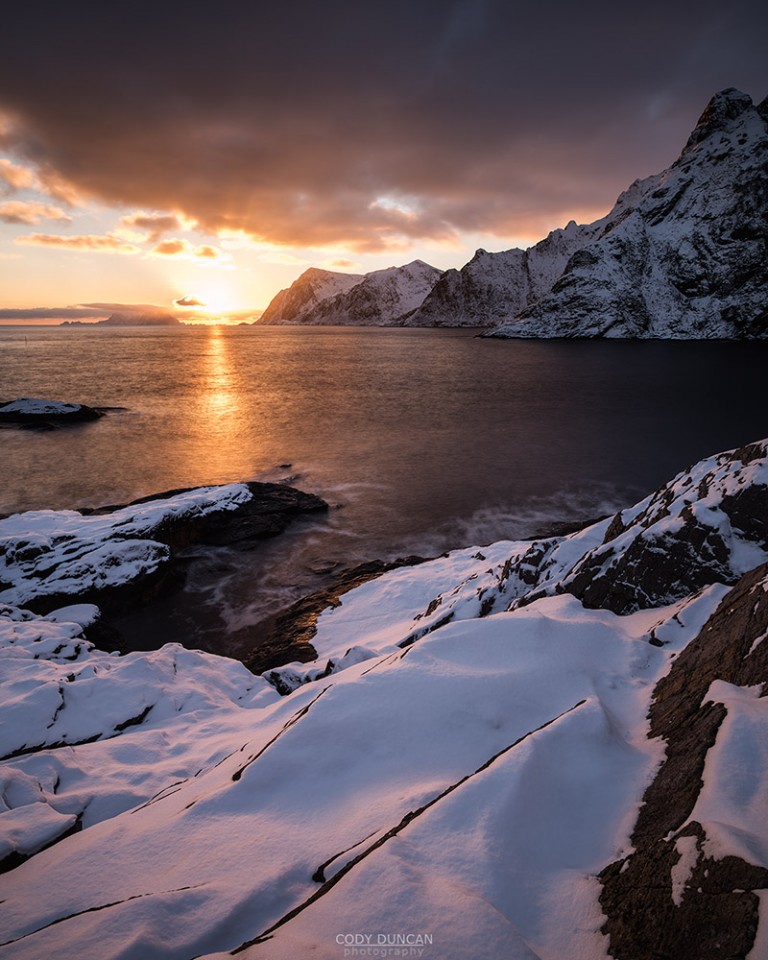 Winter Sunset Over Sea At Å | Friday Photo #159 | Lofoten Islands ...